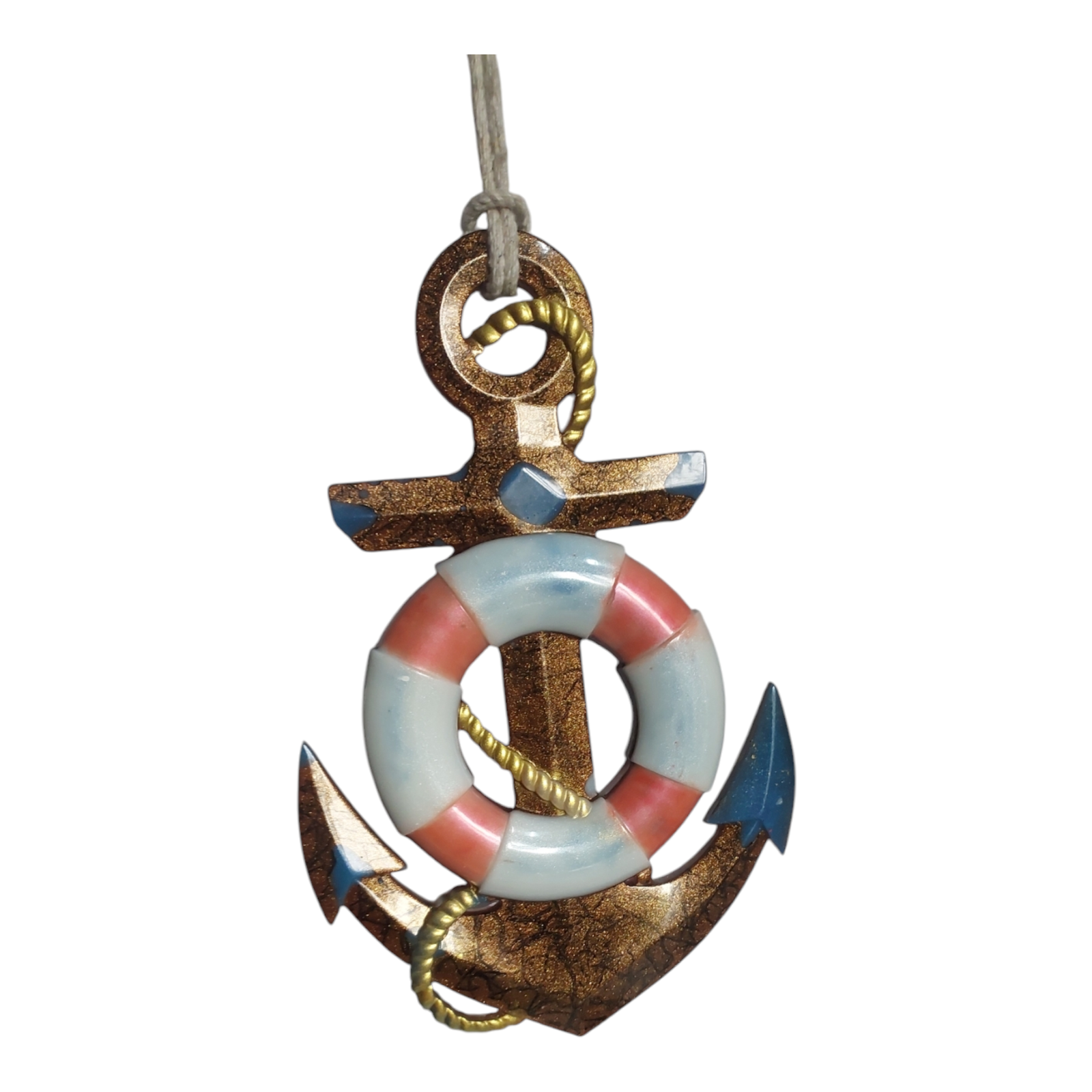 Bling On Luxurious Boat Anchor Wall Decor – A Unique Nautical Resin Art ...