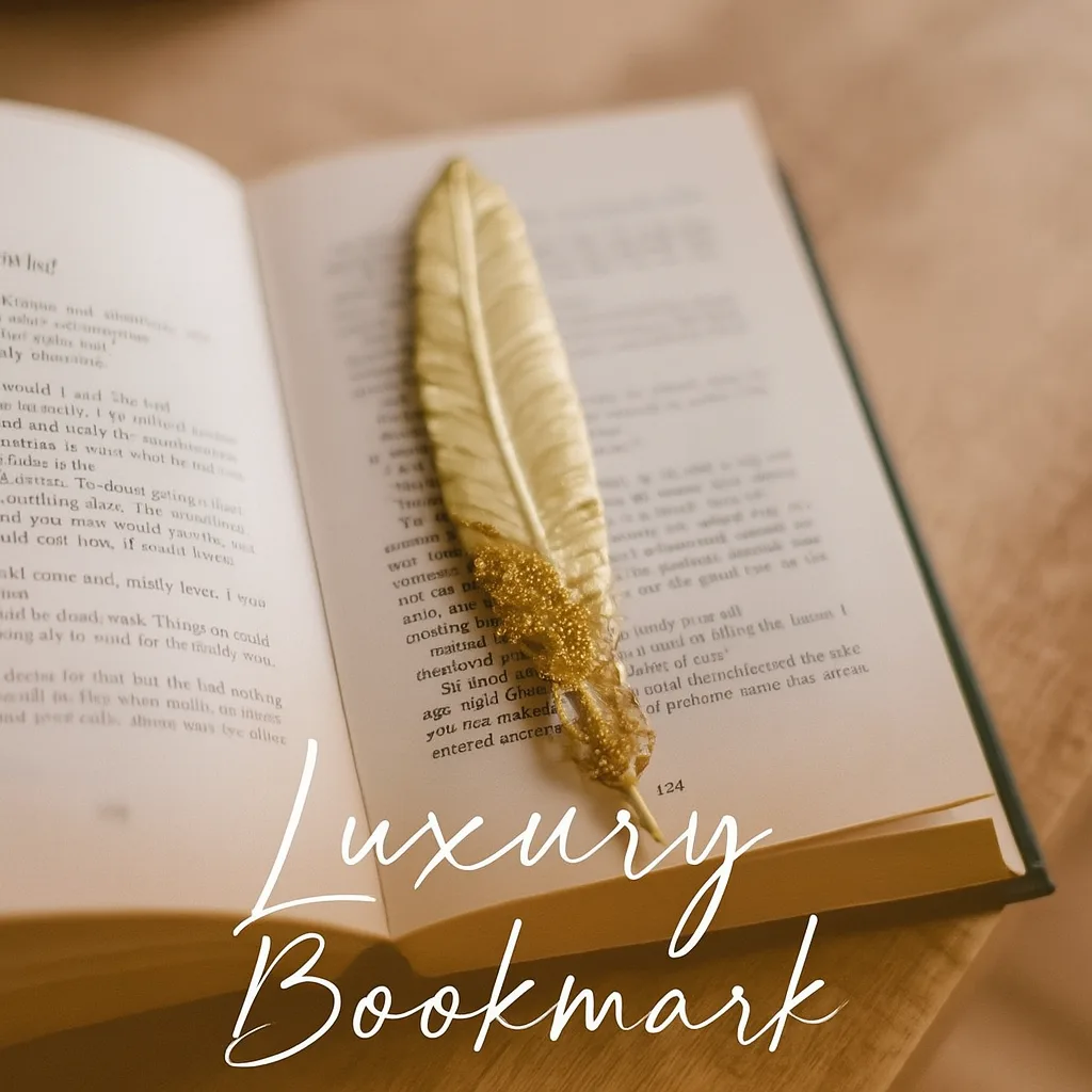 Bling On® Golden Feather Resin Bookmark – India’s No.1 Luxury Spiritual ...